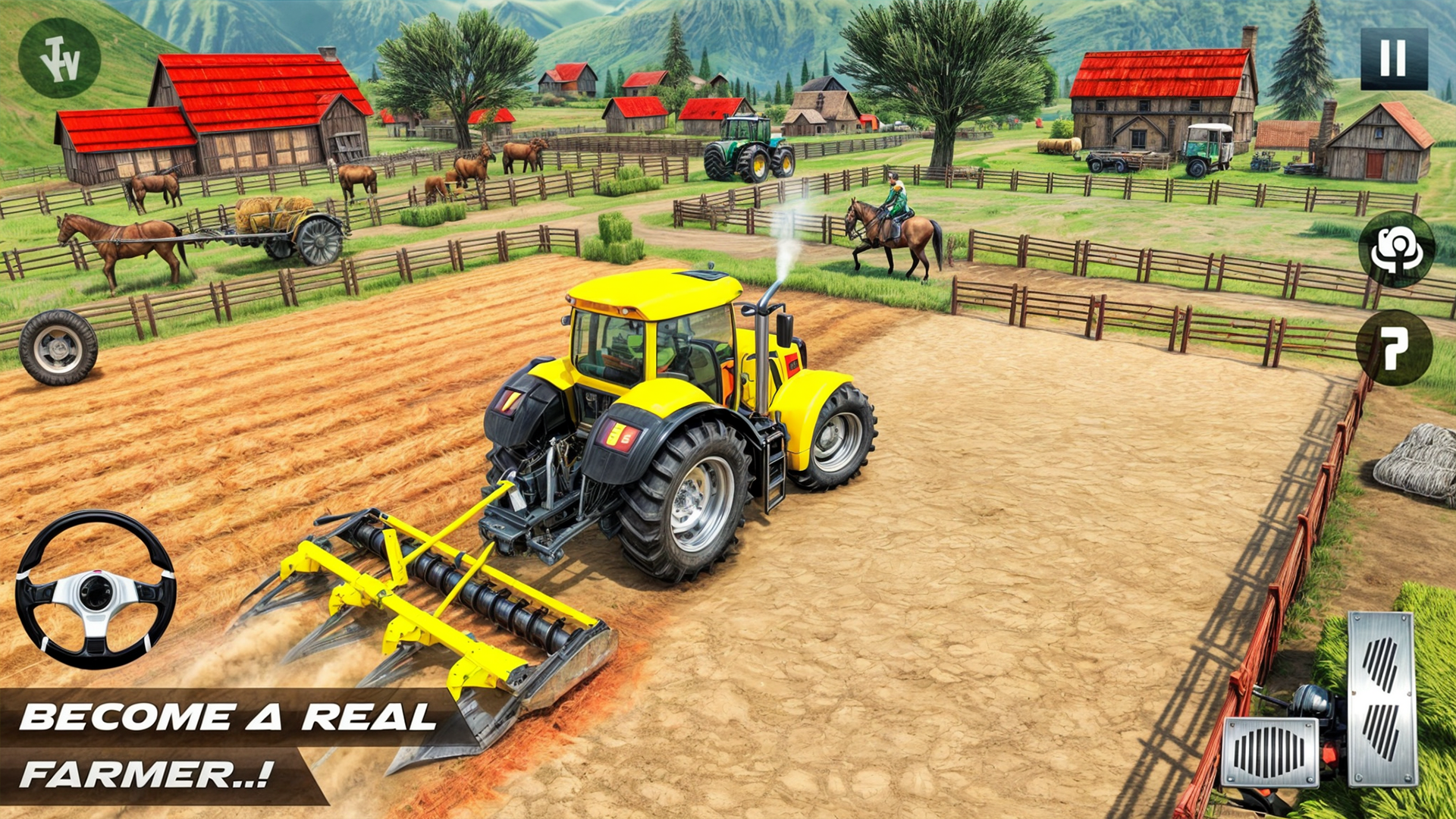 Real Farming Simulator: Tractor Game 3D - Farmer Life Farm Goods Animal ...