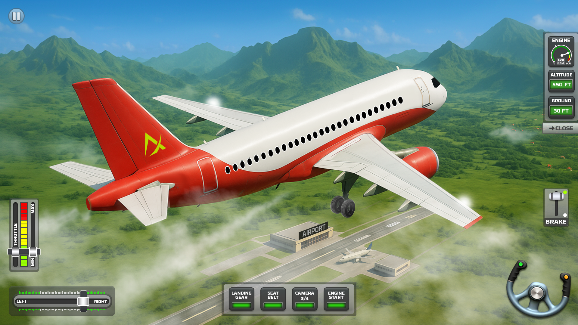 Real Airplane Flying Simulator Game - Pilot Flight Simulator Plane ...