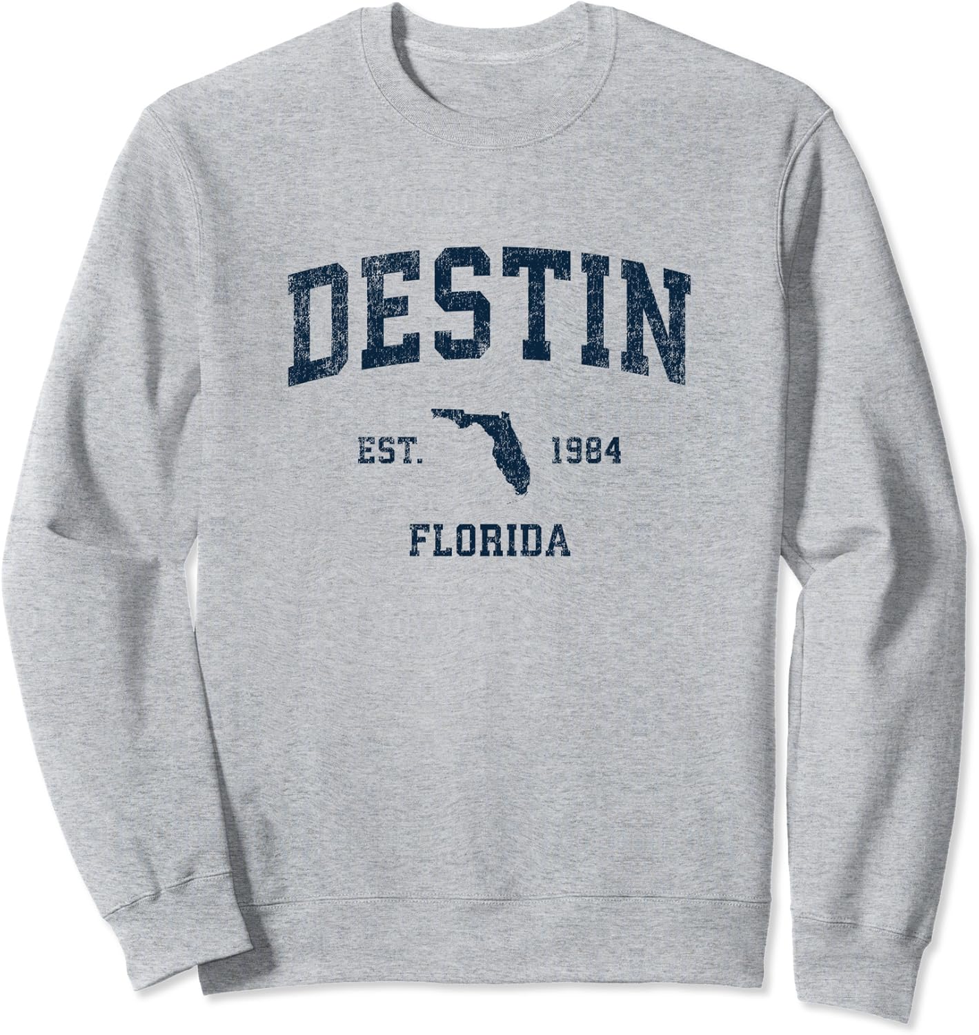 Amazon.com: Destin Florida FL Vintage Sports Design Navy Print ...