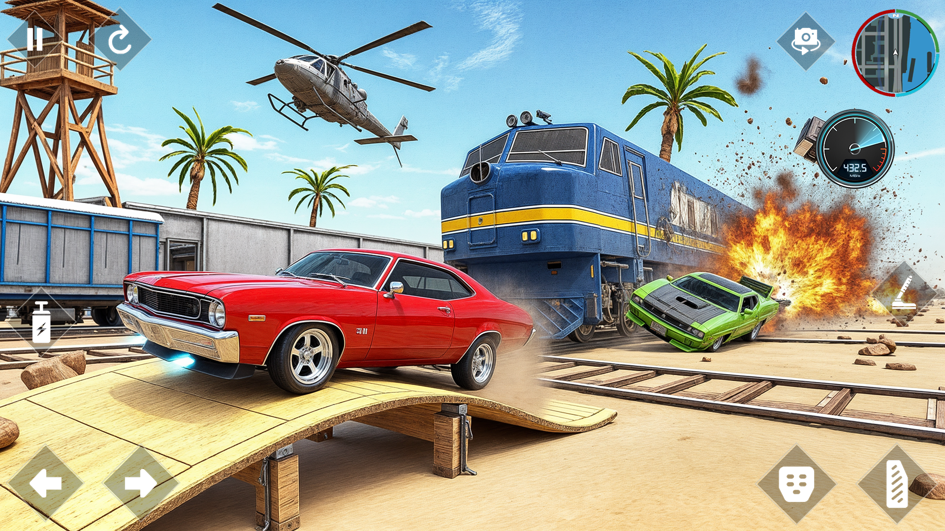 Car Crash Simulator Slingshot Car Battle Smash - Demolition Derby Truck ...