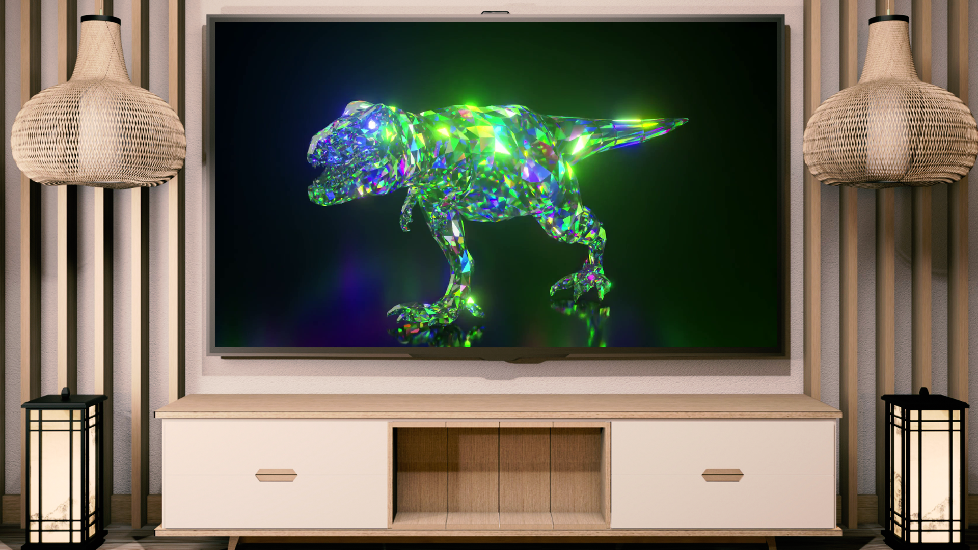 Jurassic Jungle Ambience - T-Rex and Dinosaur Sounds Screensaver - App ...