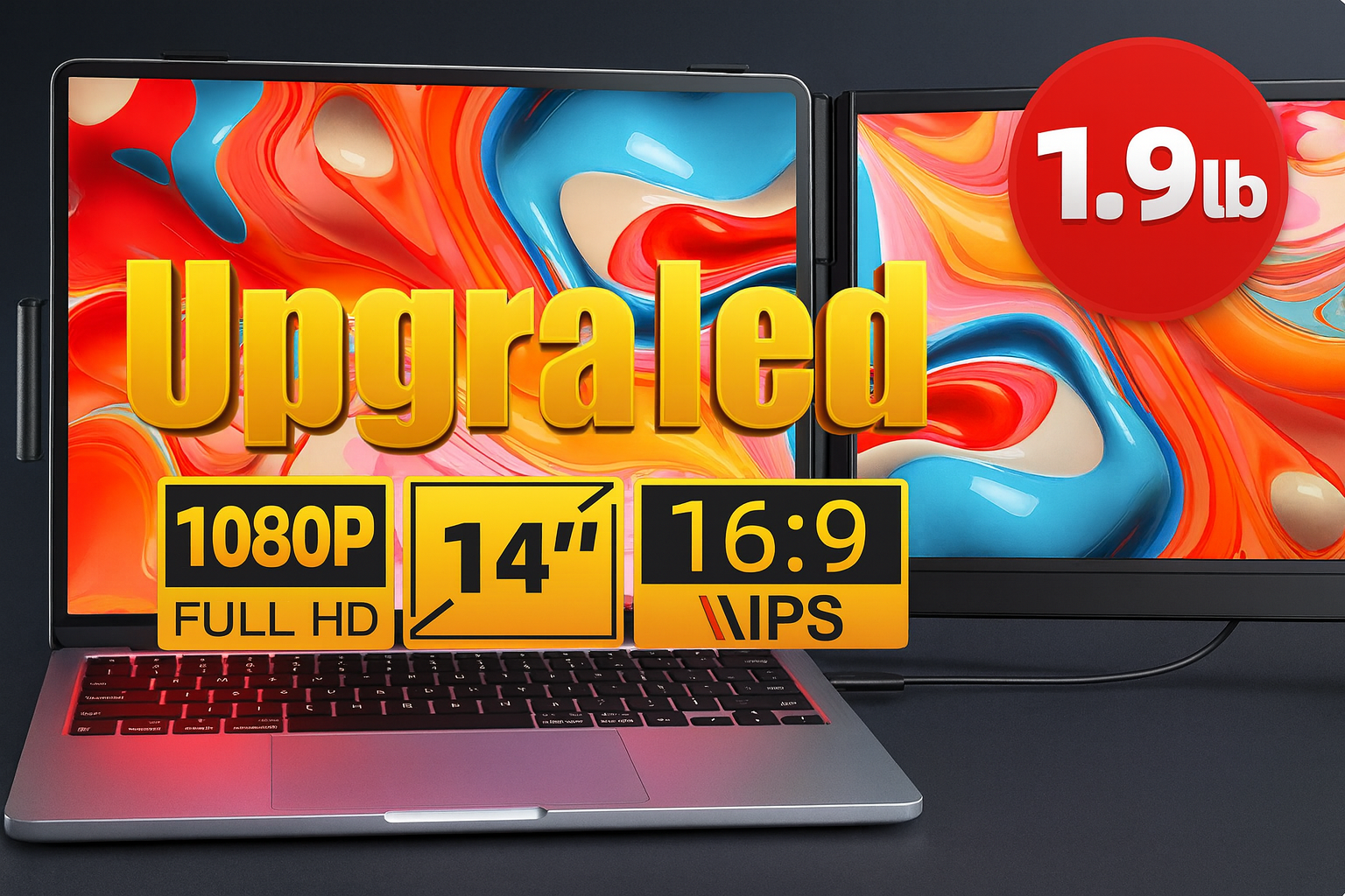 Watch 14 Dual Screen Laptop Extender Review - Setup Demo on Amazon Live