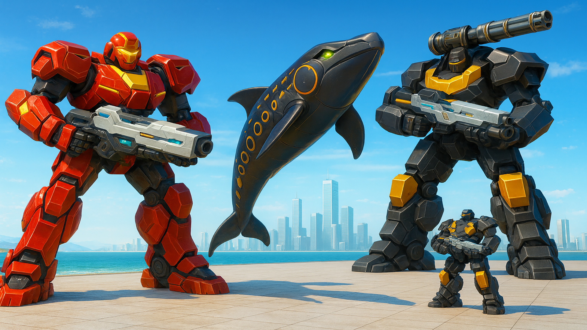 Flying Dolphin Robot Game: Multiple Robot Transformation - App on ...