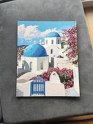 Schipper 609260783 Malen nach Zahlen - Santorin - Bilder malen für Erwachsene, inklusive Pinsel ...