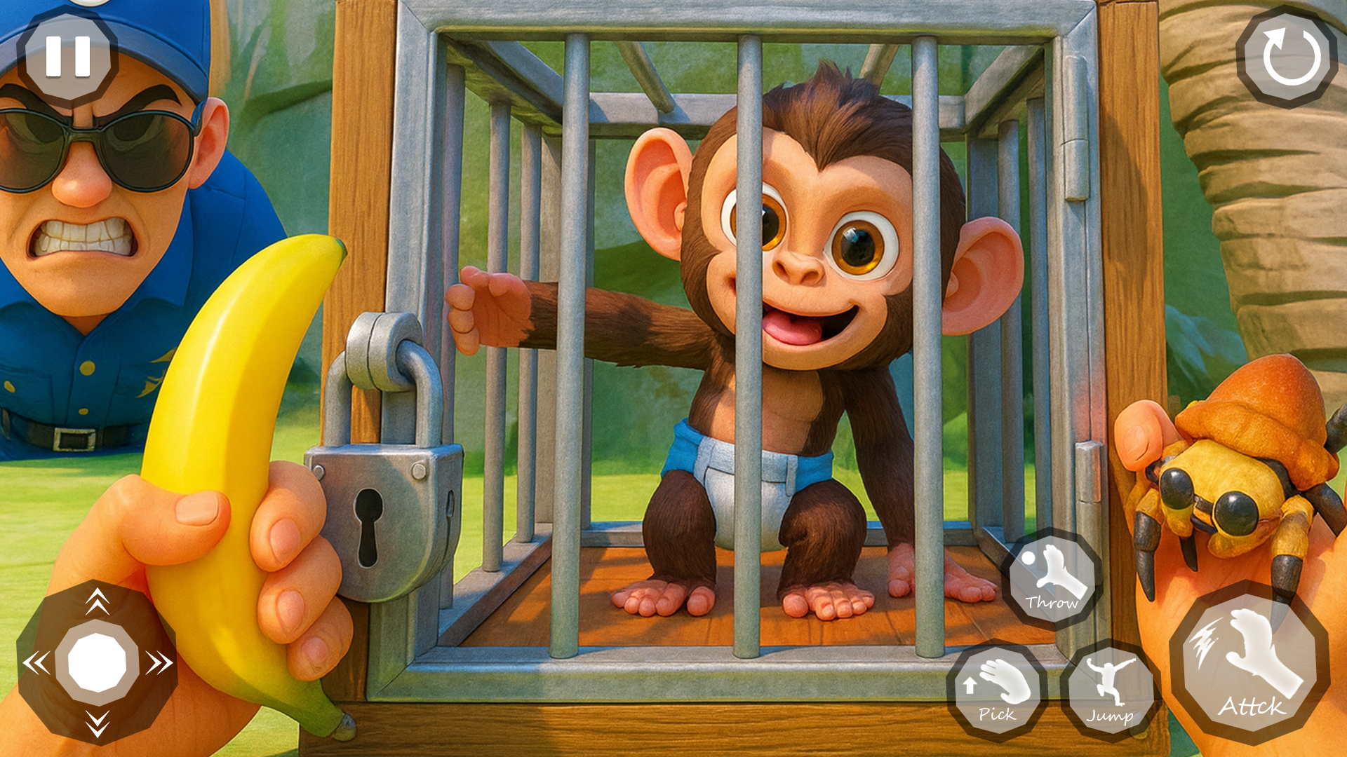 Ape Gorilla Games Baby Monkey Prankster Zoo Chaos Fun Kids 3D Adventure ...