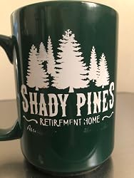 Amazon.com: Shady Pines Retirement Home Mug - 15oz Deluxe Double-Sided ...