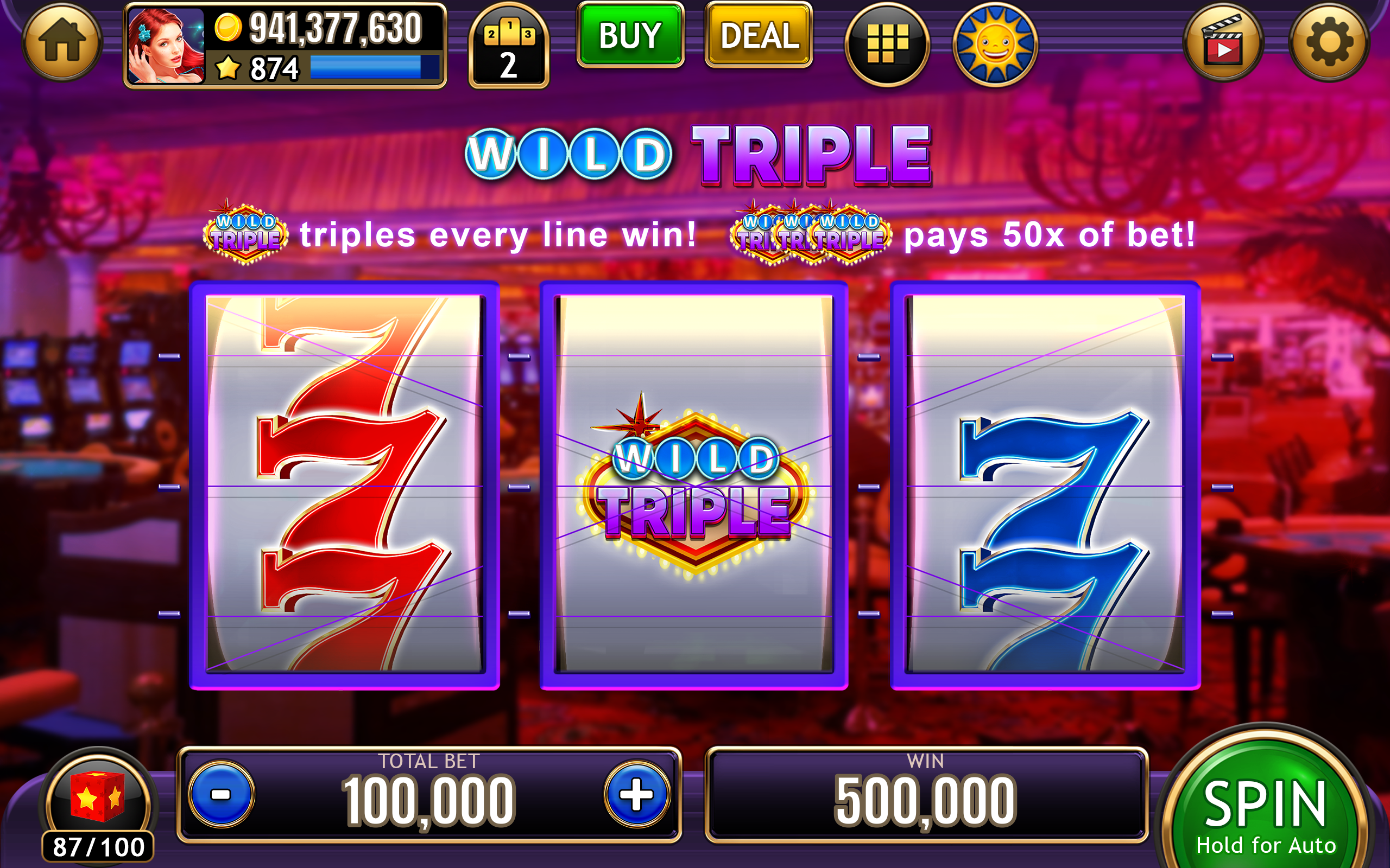 Wild Triple 777 Slots: Free Vegas Casino Slots! Play the best free ...