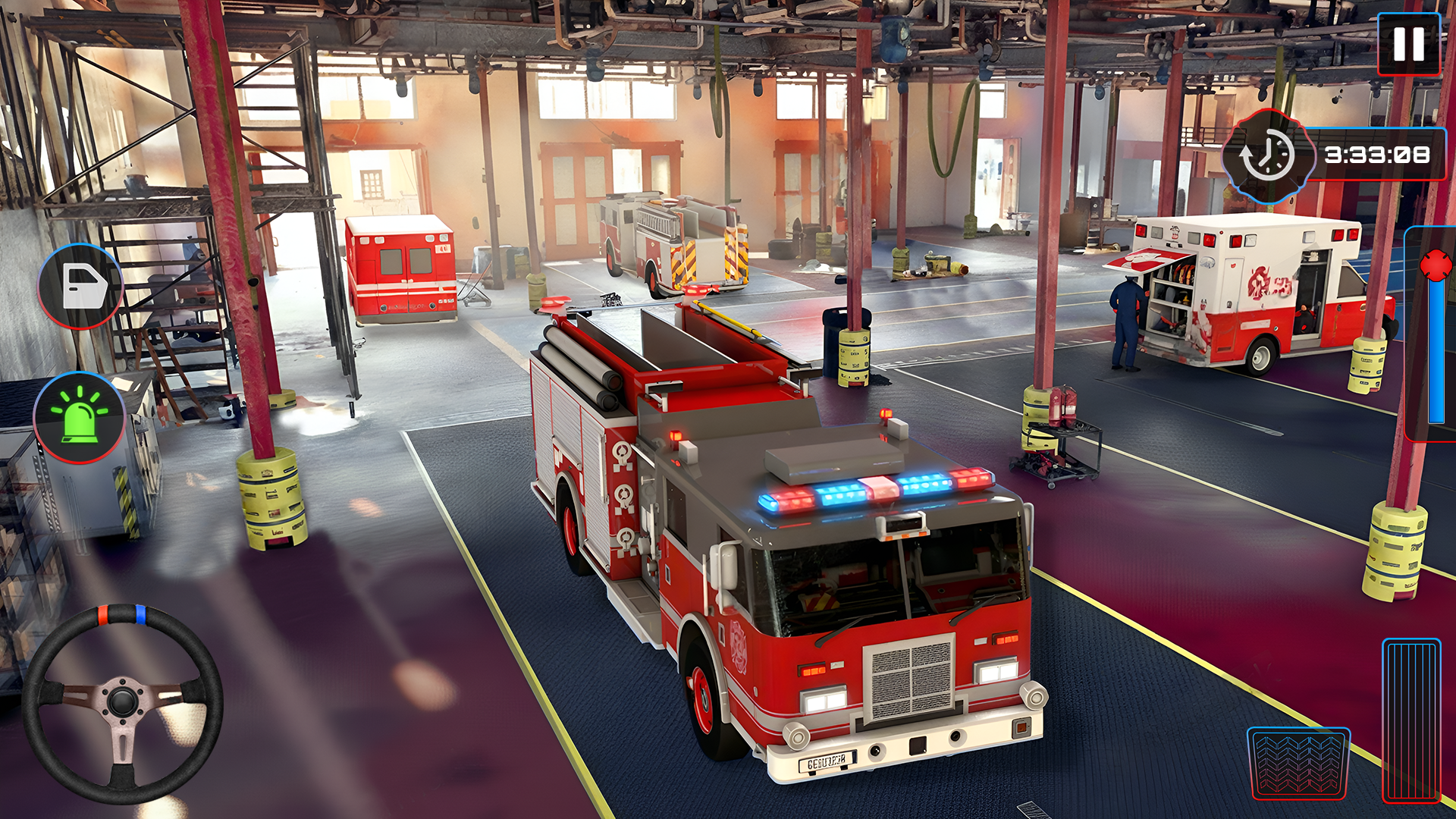 Fire Truck Simulator 2025: 911 Firefighter Emergency Rescue Games - App ...
