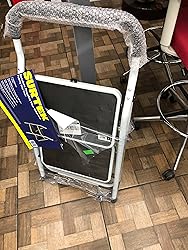 Surtek ETT2 Surtek Escalera tubular plegable tipo taburete de acero de ...