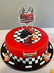 Amazon.com: Disney Cars Toys Lightning McQueen with Piston Cup, Miniature, Collectible Racecar ...