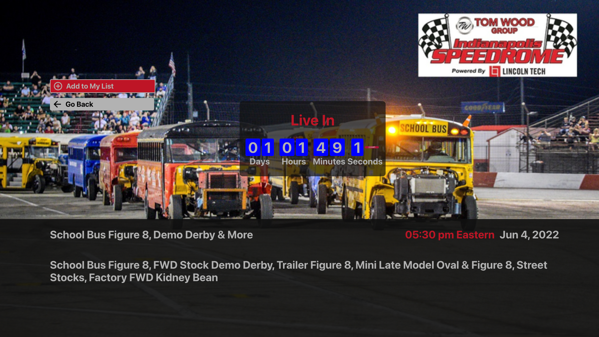 Speedrome TV - App on Amazon Appstore