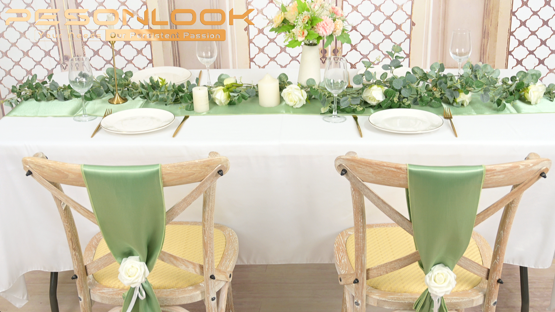 How to dress up folding chairs for a wedding | Honestweddingadvice.com