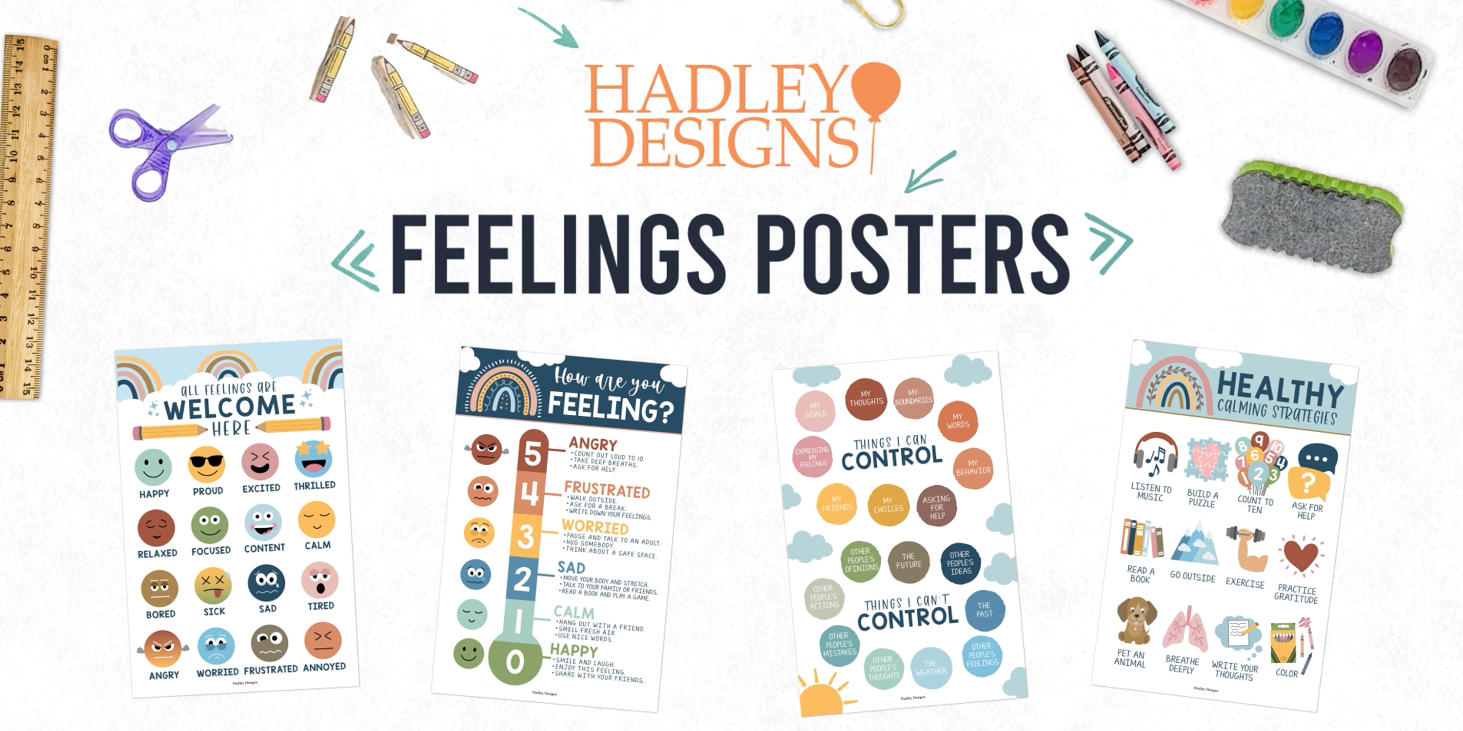 Emotions Posters 4 Spanish Feelings Chart Posters For Kids - Emotions ...