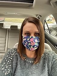 Amazon.com: 50PCS Disposable Face Mask for Women,Fashion Flowers ...