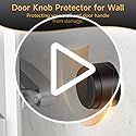 Amazon.com: Door Stoppers for Wall Protector with Adhesive, Aluminum ...