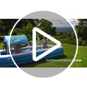 Amazon.com: Large Inflatable Swimming Pool with Canopy, 150” x 70” x 20 ...