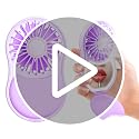 Amazon.com: FrSara Portable Handheld Fan, 3-Speed Mini Pocket Lash Fan ...