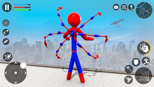 Stickman Spider Rope Hero Game: Spider Stickman Fighting Game: Amazing ...