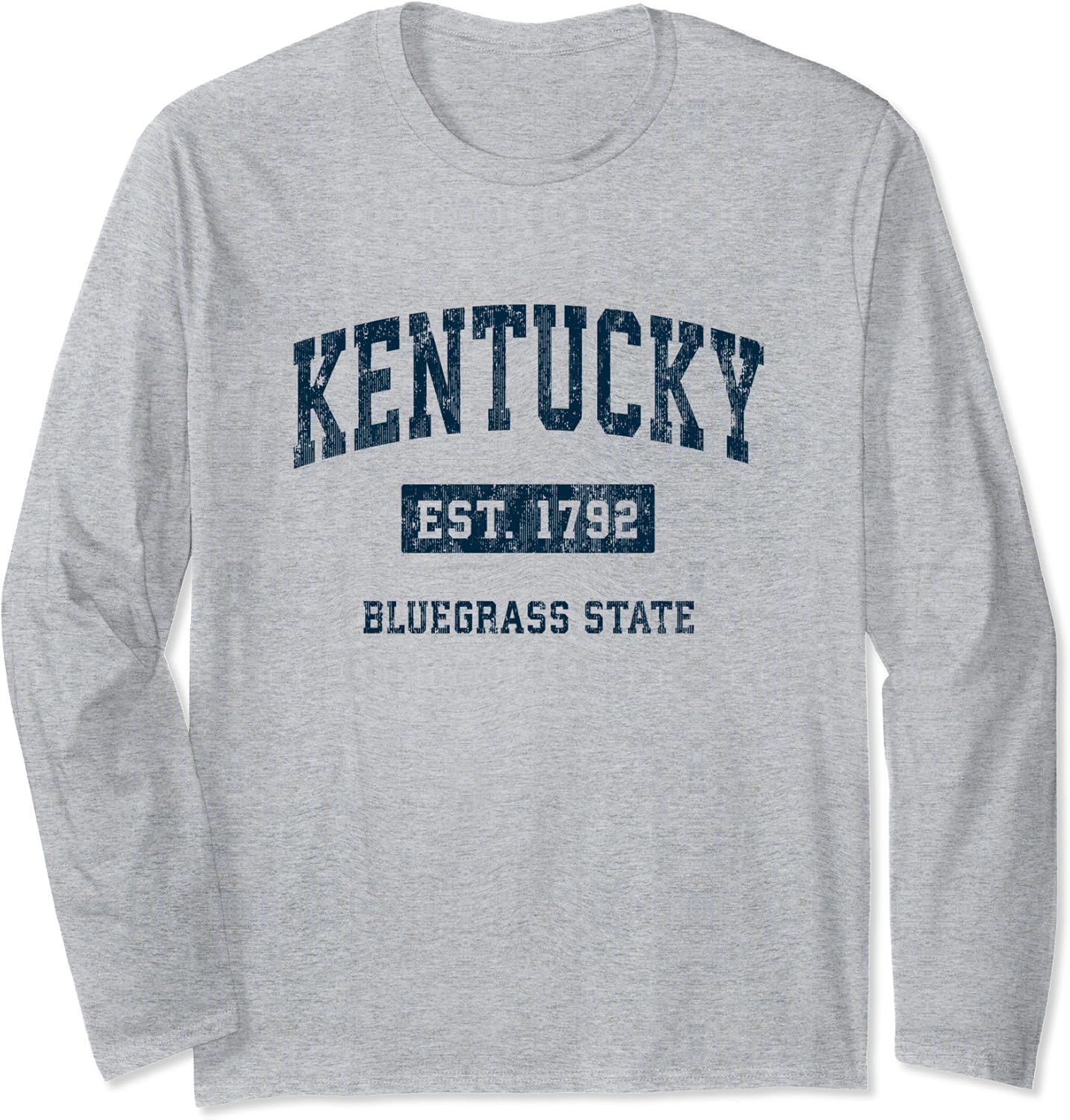 Amazon.com: Kentucky Vintage Athletic Sports Design Navy Print Long ...