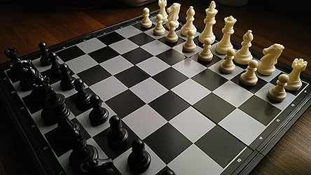 Buy NSXEEN Chess Board 10x10" Magnetic Chessboard Game Set with Folding ...