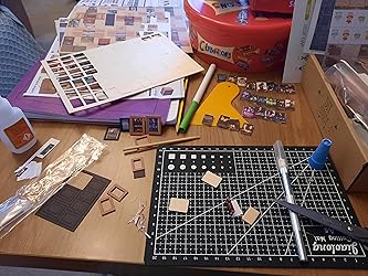 ROBOTIME DIY Dolls House Kit Wooden Library Model Kits Building, Book ...