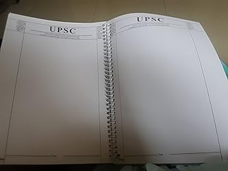 Amblitz UPSC Mains Answer Sheet, Blank for Practice (A4-200 Page, Pack ...