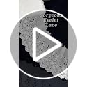 Amazon.com: IDONGCAI Eyelet Lace Trim Floral Embroidery Cotton Lace ...