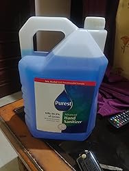 Purest Advanced Blue Liquid Sanitizer Hand Sanitizer 68% Alcohol-Based ...