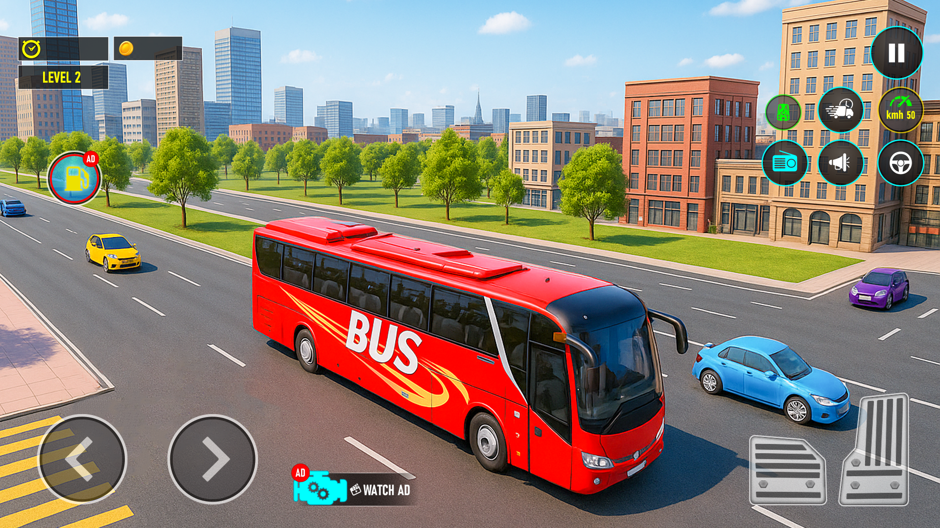 Modern City Coach Bus Driving Simulator Bus Games: Real Offroad Tourist ...