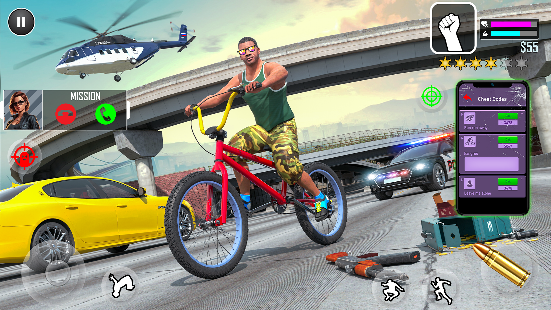 Real Open World Gangster life Crime City Simulator Dog GT Urban Crime ...