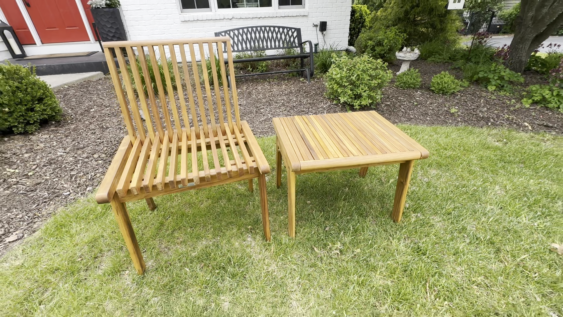 Watch Review of Aspect Living Modular Folding Wooden Bench on Amazon Live