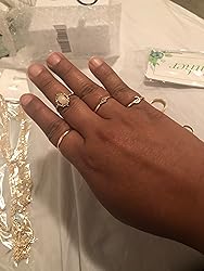 Amazon.com: Sither 13 Pcs Women Rings Set Knuckle Gold Bohemian Rings for Girls Vintage Gem ...