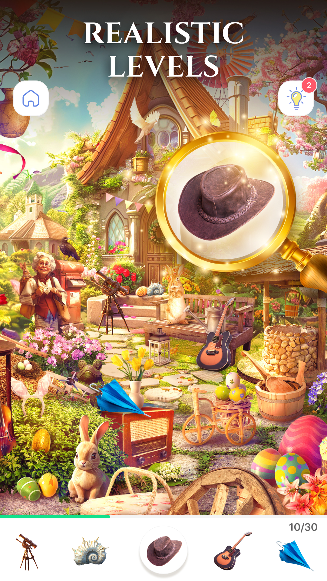 Bright Objects - Hidden Object Game. Search and find items in mystery game. Seek clues in ...