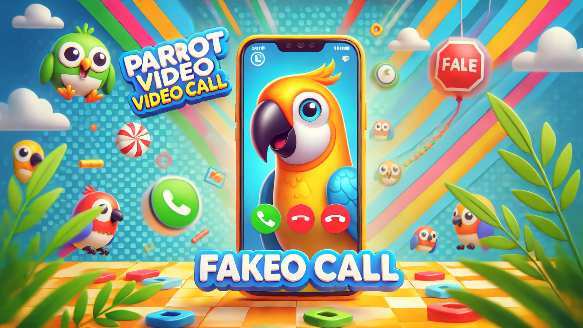 Talking Parrot Fake Call & Prank Video Chat, Voice Simulation, Fun ...