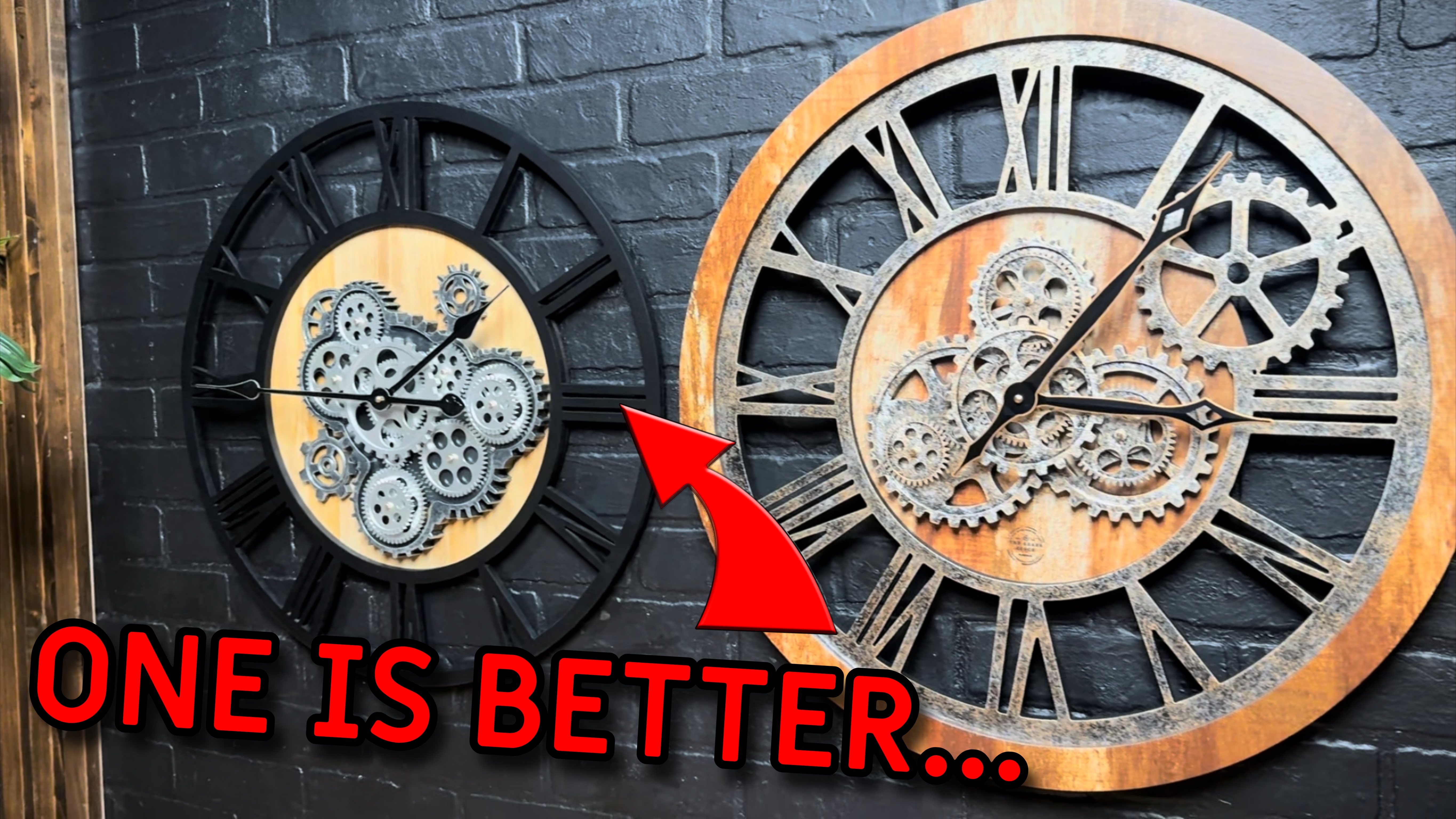 Watch Comparing These Industrial Style Clocks on Amazon Live