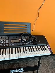 RockJam RJ561 61-Keys Electronic Keyboard SuperKit, Black, with Stand ...