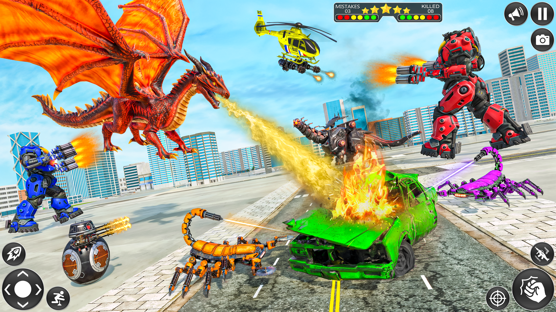Mech Robot Transforming: Robot Games, Dino Robot Shooting Game - App on ...