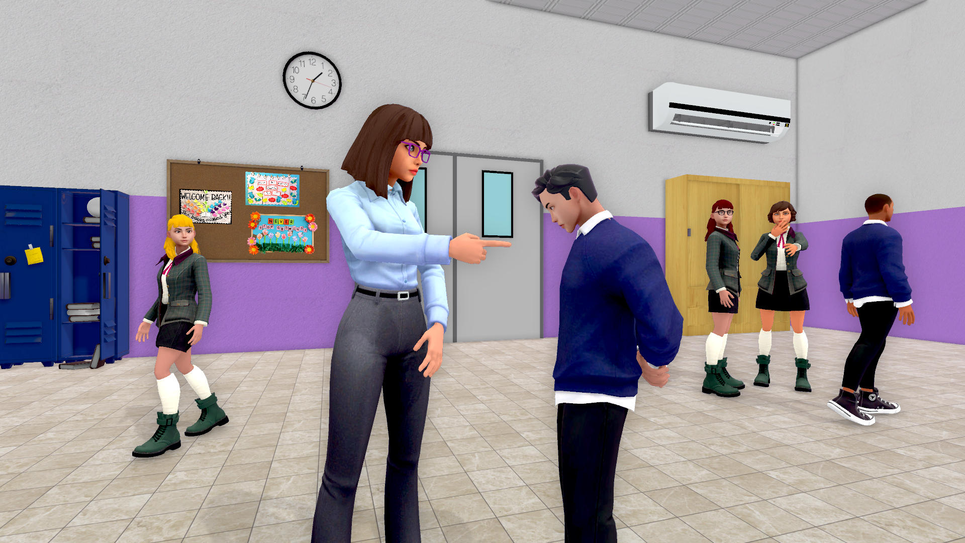 Virtual High School Teacher Life Simulator Game for Kids 3D - App on ...