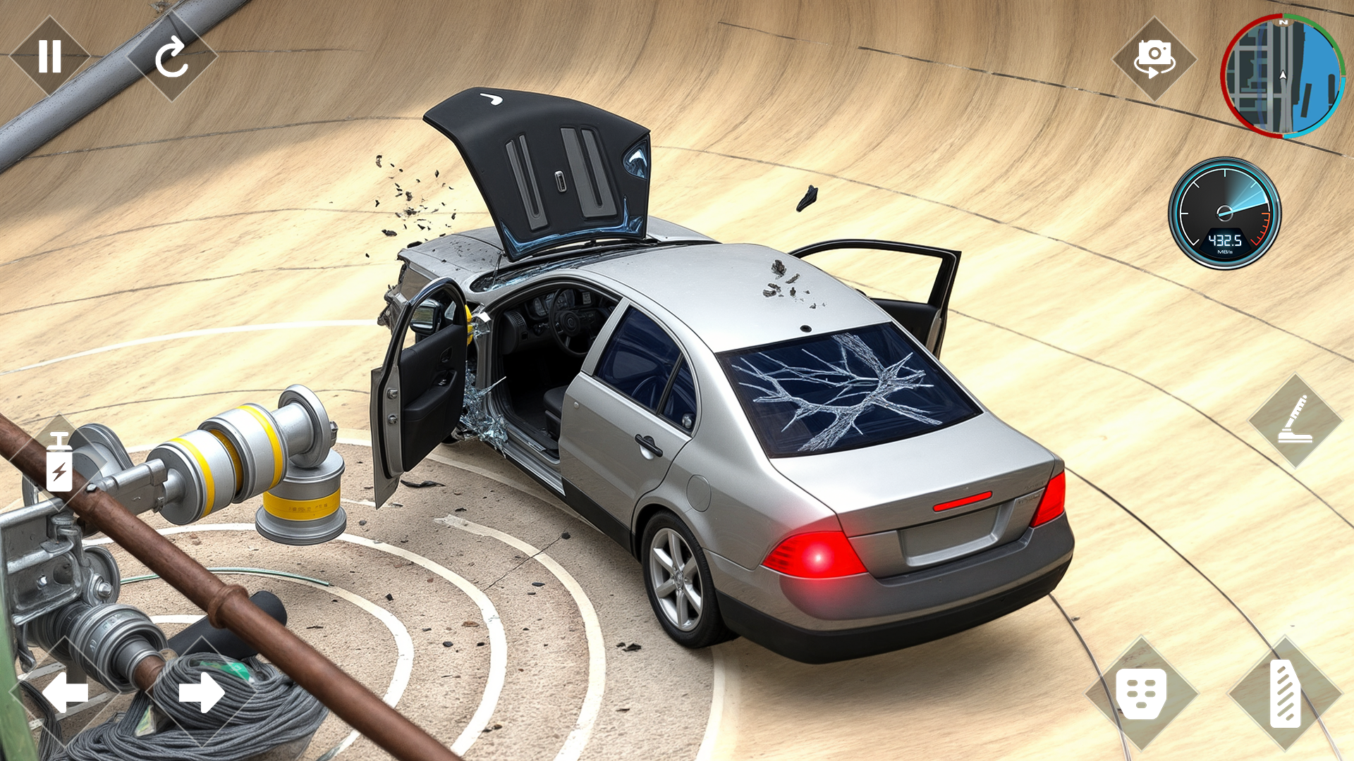 Car Crash Simulator Slingshot Car Battle Smash - Demolition Derby Truck ...