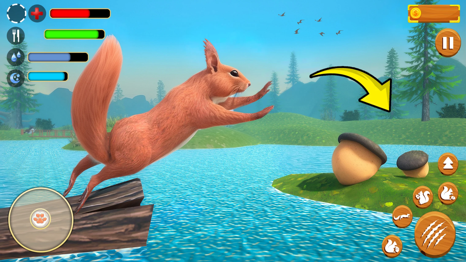 Wild Squirrel Life Simulator - Squirrel Hero | Gun Shooting Game - App ...
