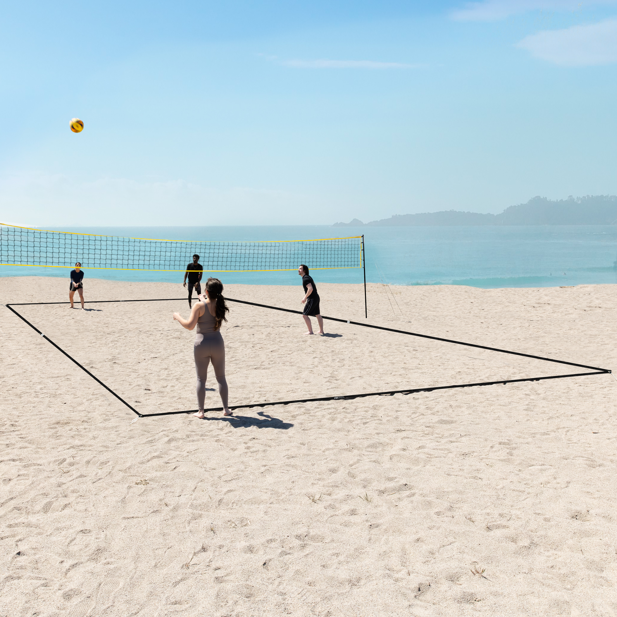 Volleyball Court Lines RECDays – 2-in-1 Grass & Beach Volleyball Lines ...