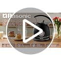 Rasonic Classic Retro Electric Kettle, 1.8L Stainless Steel, 3000W Fast ...