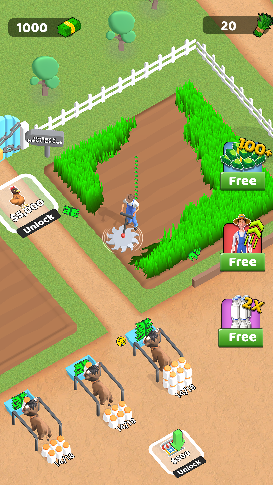Arcade Dairy: Farm Tycoon Simulator – Raise Cows, Hens & Sheep, Produce ...