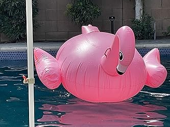 Amazon.com: JOYIN Giant Flamingo Inflatable Pool Float - Pink Flamingo ...