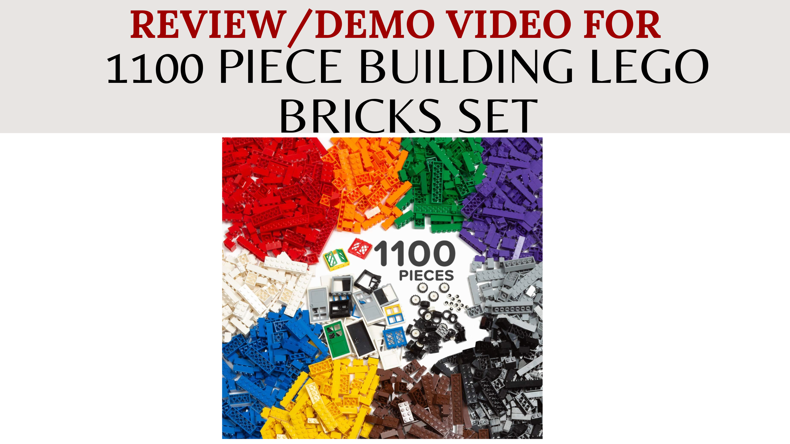 Watch 1100 Piece Building Lego Bricks Set Review Video.mov on Amazon Live
