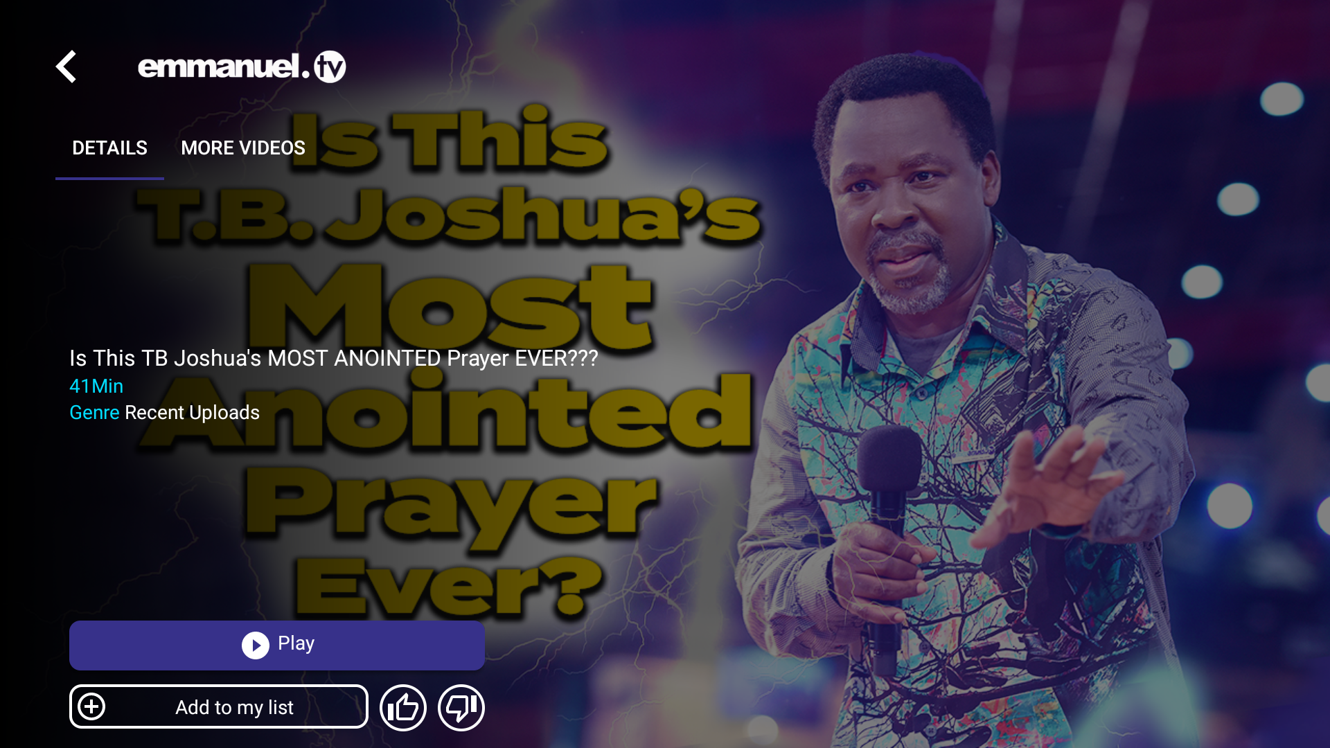 EmmanuelTV Live - App on the Amazon Appstore