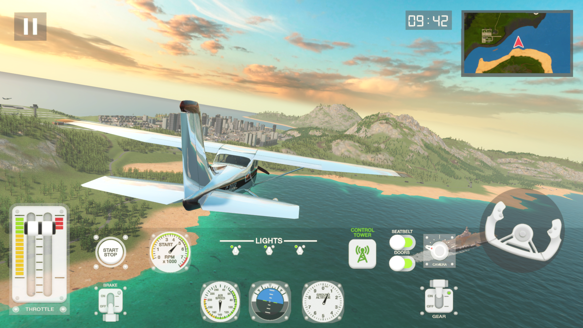 Real Flight Simulator 3D: Airplane Pilot Flying Game – Open World City ...