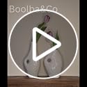 Amazon.com: Boolba&Co White Ceramic Vase Set of 2, Centerpiece for ...