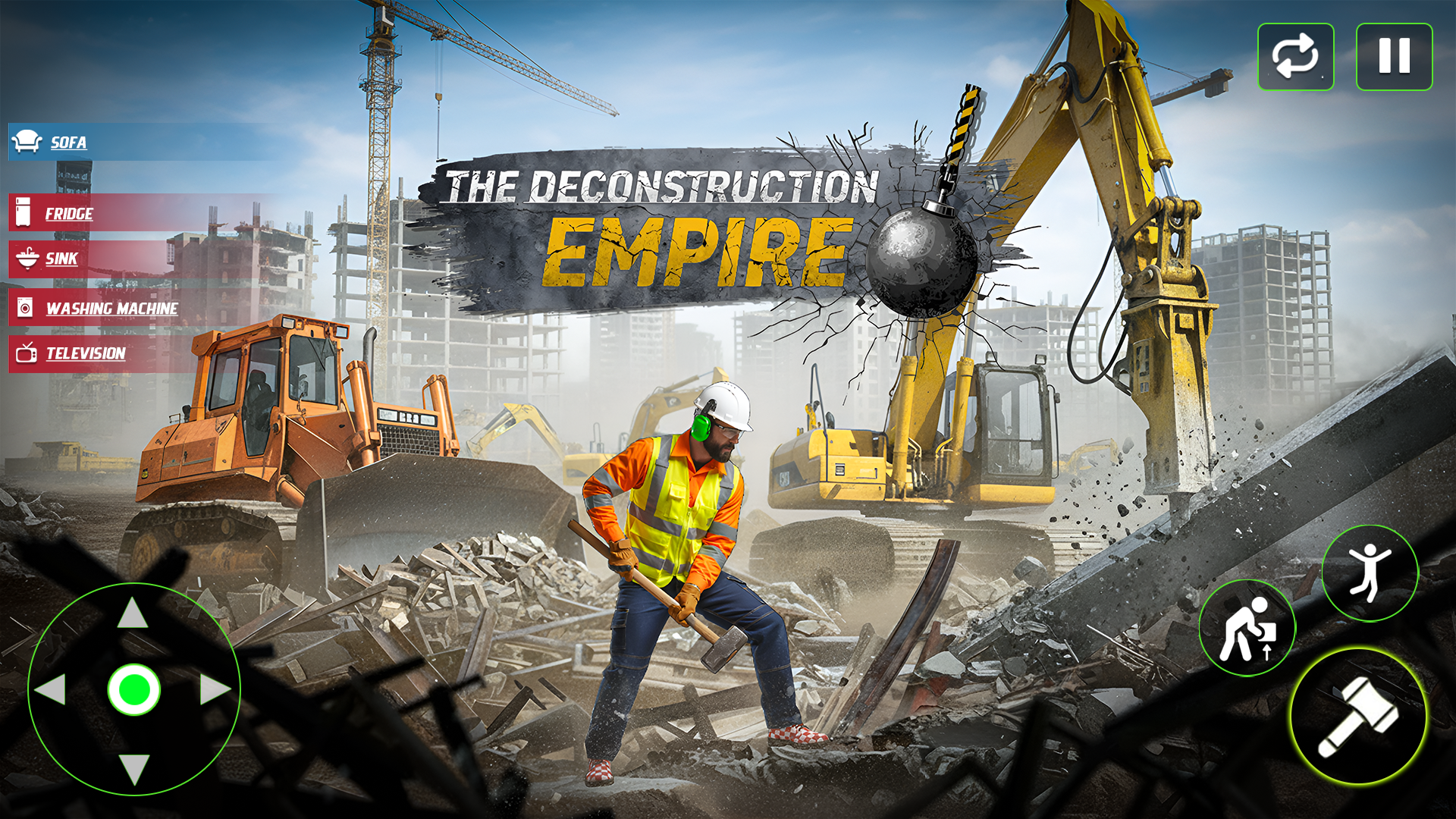 Deconstruction Demolished Simulator - Wrecking Ball Game, Building ...