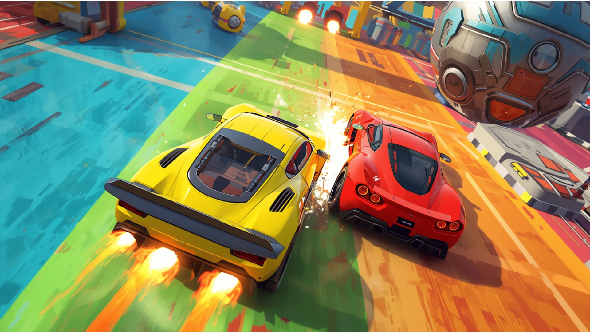 Rocket Car Ball Soccer Game League 2026-Turbo Racing Football Game ...